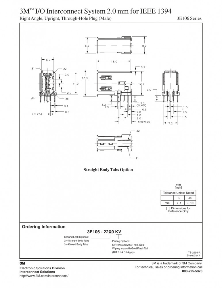 3M 3E106-2230KV technical sheet 2