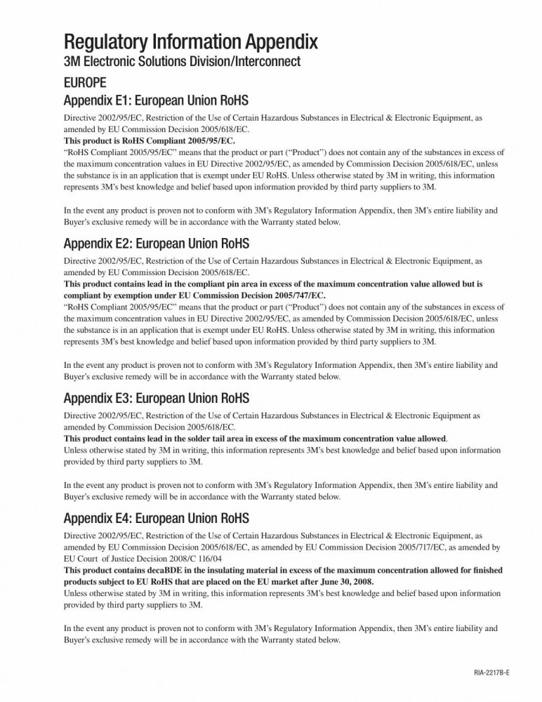 3M 3E106-2230KV technical sheet 5