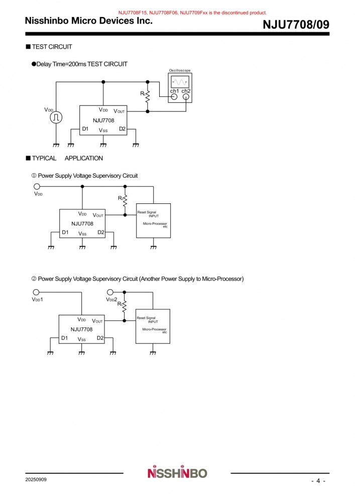NJU7708 datasheet page 4