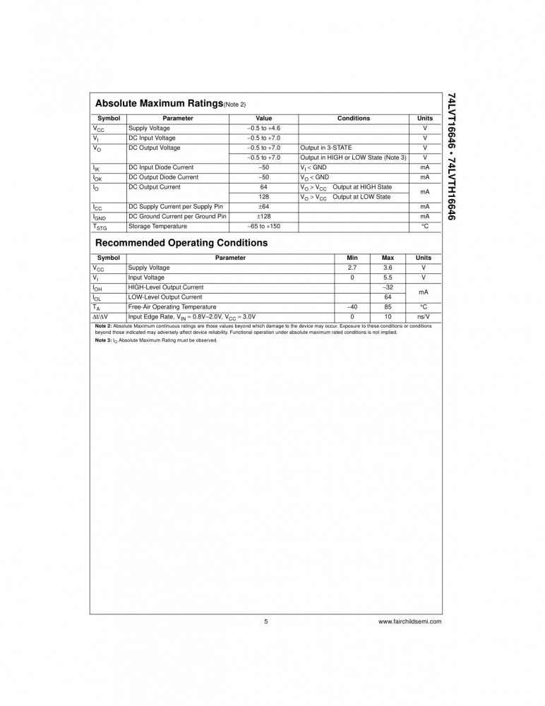 74LVTH16646 datasheet page 6