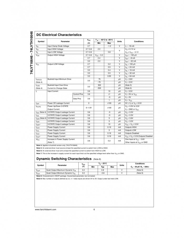 74LVTH16646 datasheet page 7