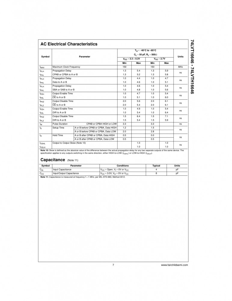 74LVTH16646 datasheet page 8