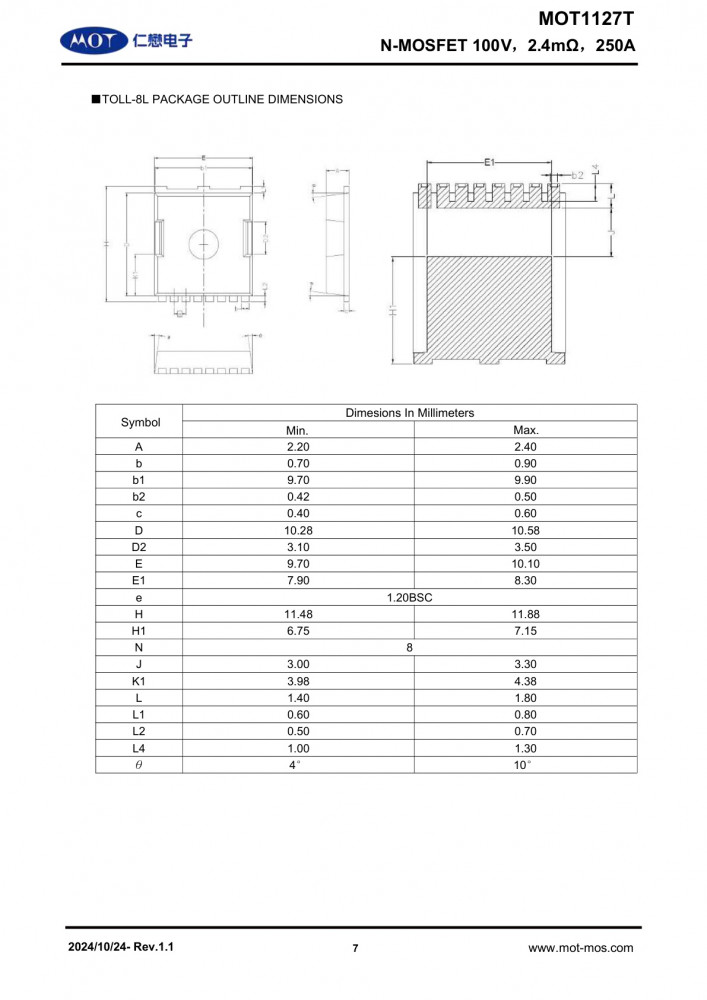 MOT1127T datasheet page 7
