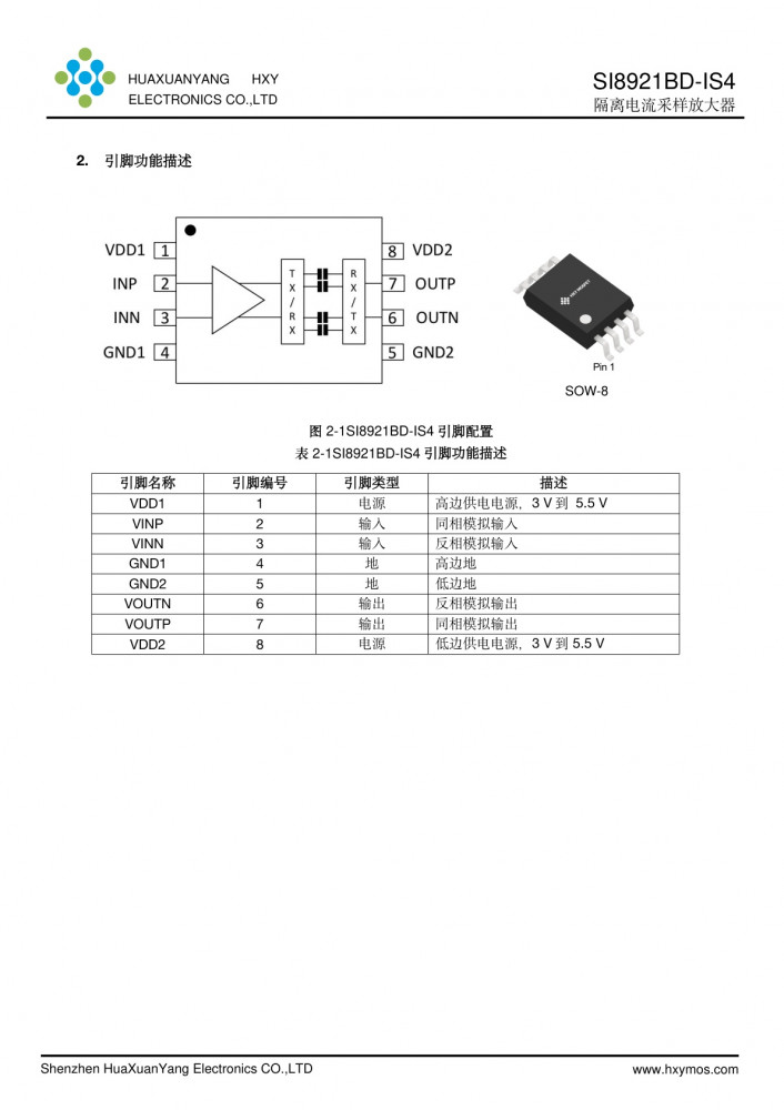 SI8921BD-IS4 datasheet page 2