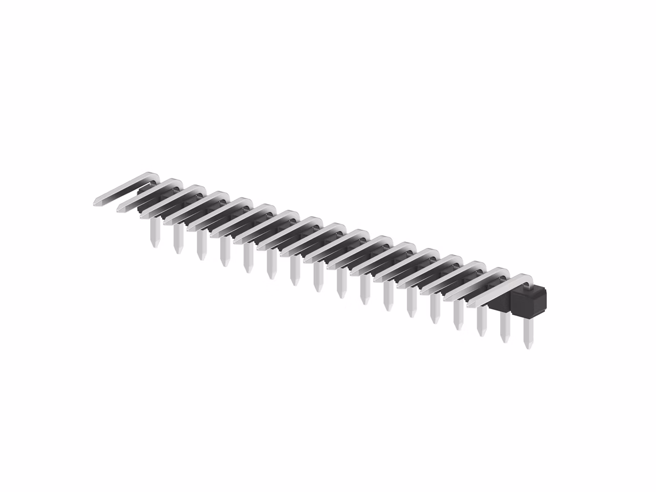 KK 254 Breakaway Header, Right-Angle, 17 Circuits, Tin (Sn) Plating, Mating Pin Length 9.17mm, Bag for sale