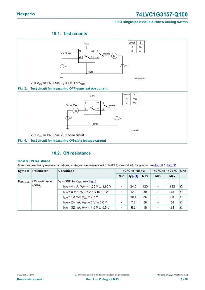 Datasheet page 5
