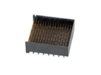Impact 100 Ohm 4 Pair Vertical Backplane Header, Unguided, Right Endwall, 16 Columns, 192 Circuits, Pin Length 4.50mm, Plated Through Hole Dimension 0.39mm, Lead-Free