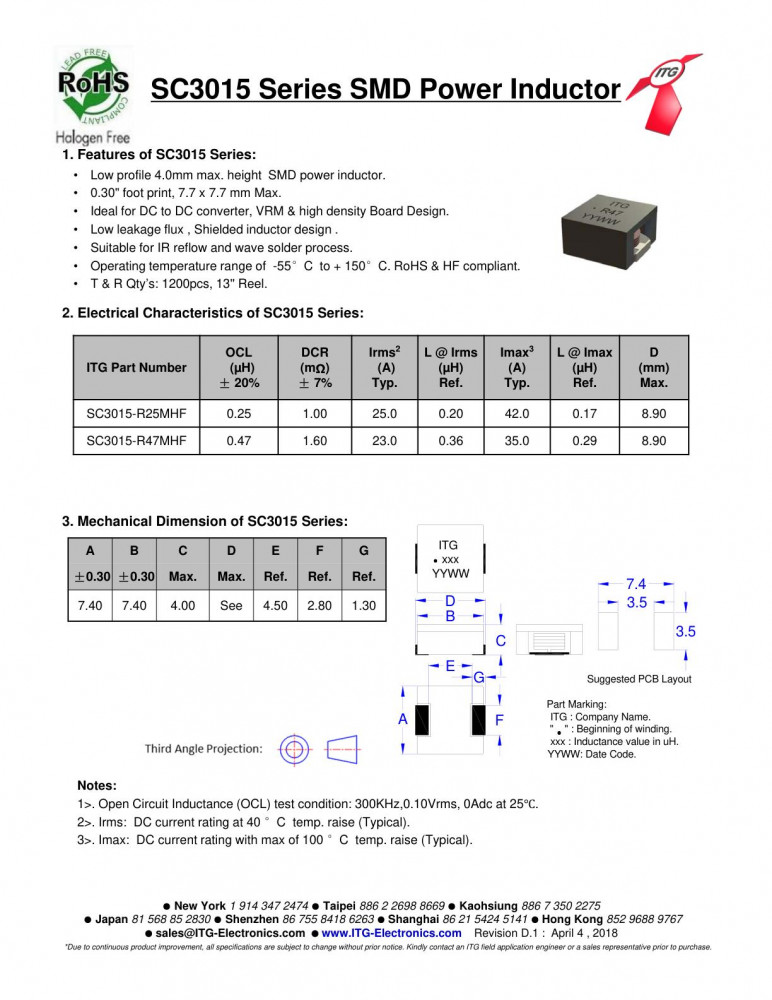 SC3015 technical document page 1