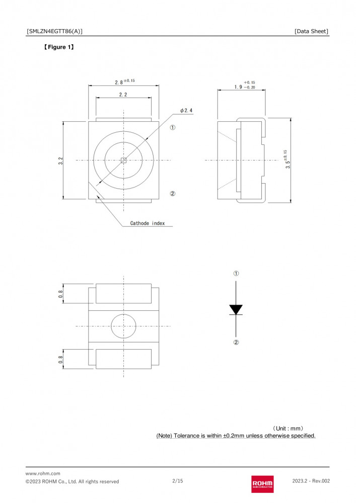 SMLZN4EGTT86A technical document page 2