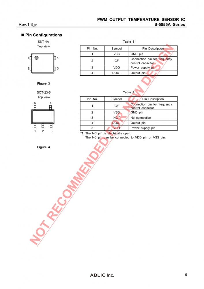 S-5855A datasheet page 5
