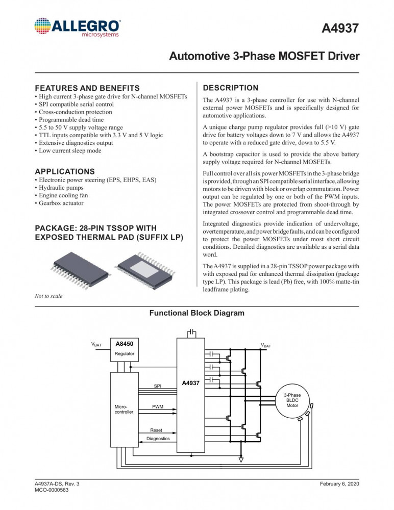 A4937 datasheet page 1