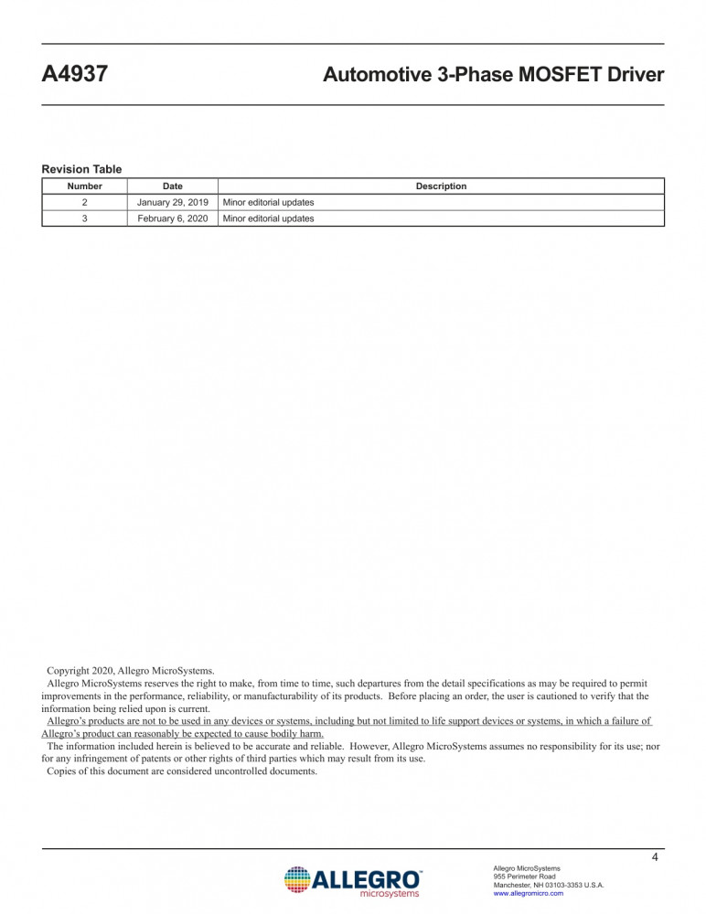 A4937 datasheet page 4