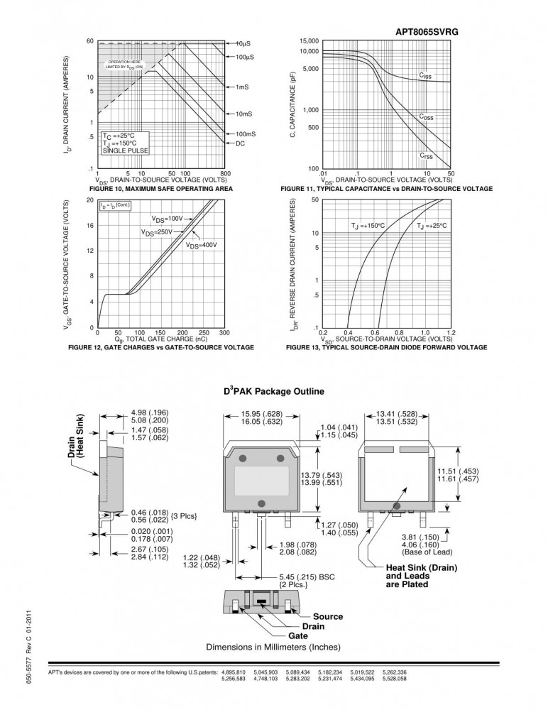 APT8065SVRG datasheet page 4