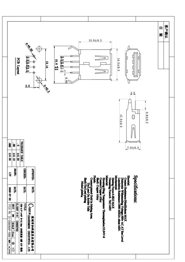 U-USBAS04P-F002 technical document
