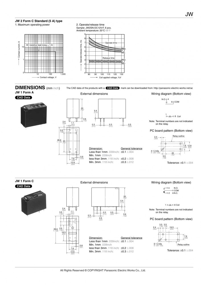 JW relay and socket documentation, page 5