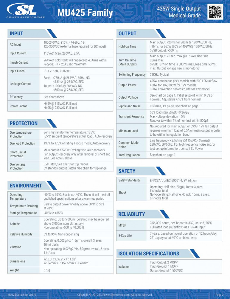 MU425S24EF datasheet page 2
