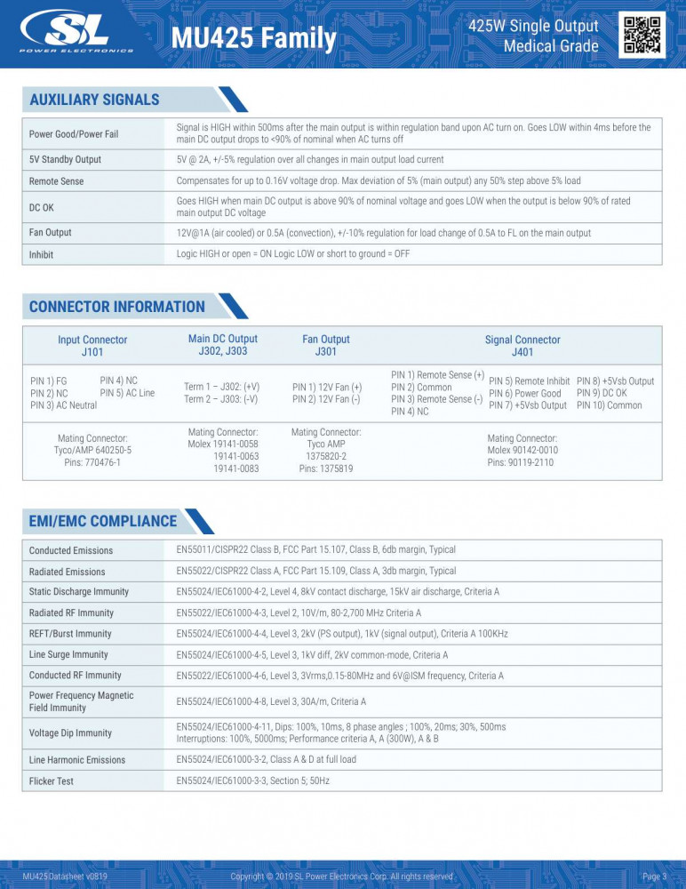MU425S24EF datasheet page 3