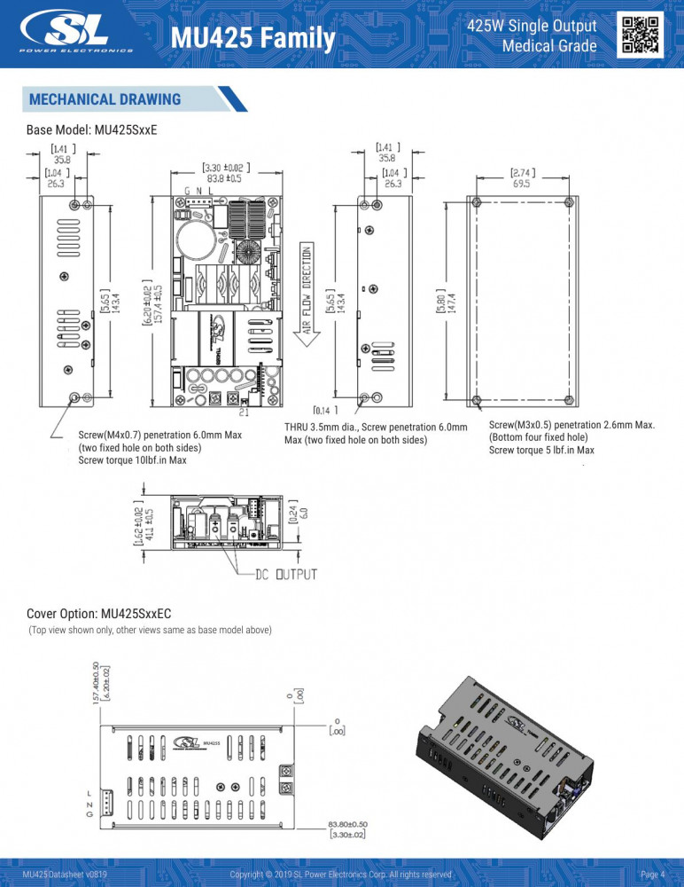 MU425S24EF datasheet page 4