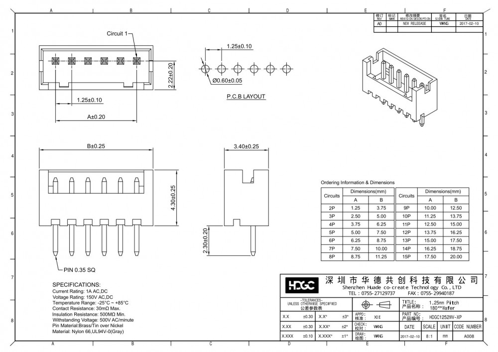 HDGC1252 technical drawing page 5