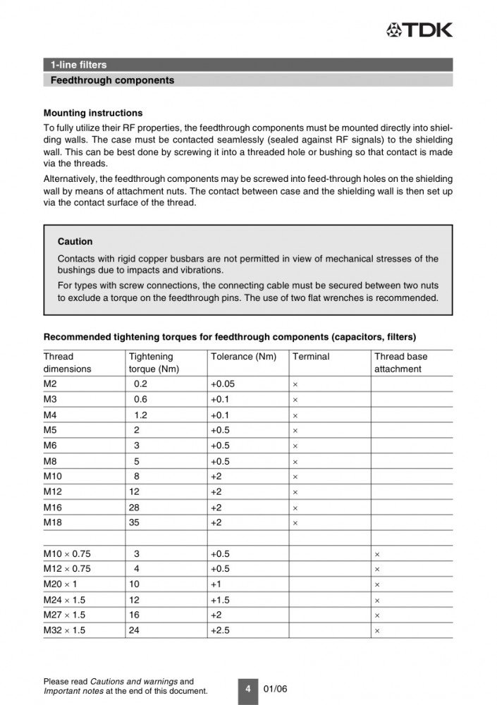 B85121 series datasheet page 5