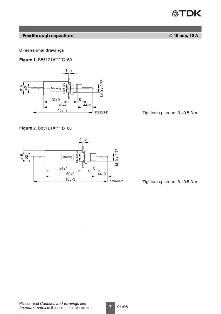 B85121 series datasheet page 8