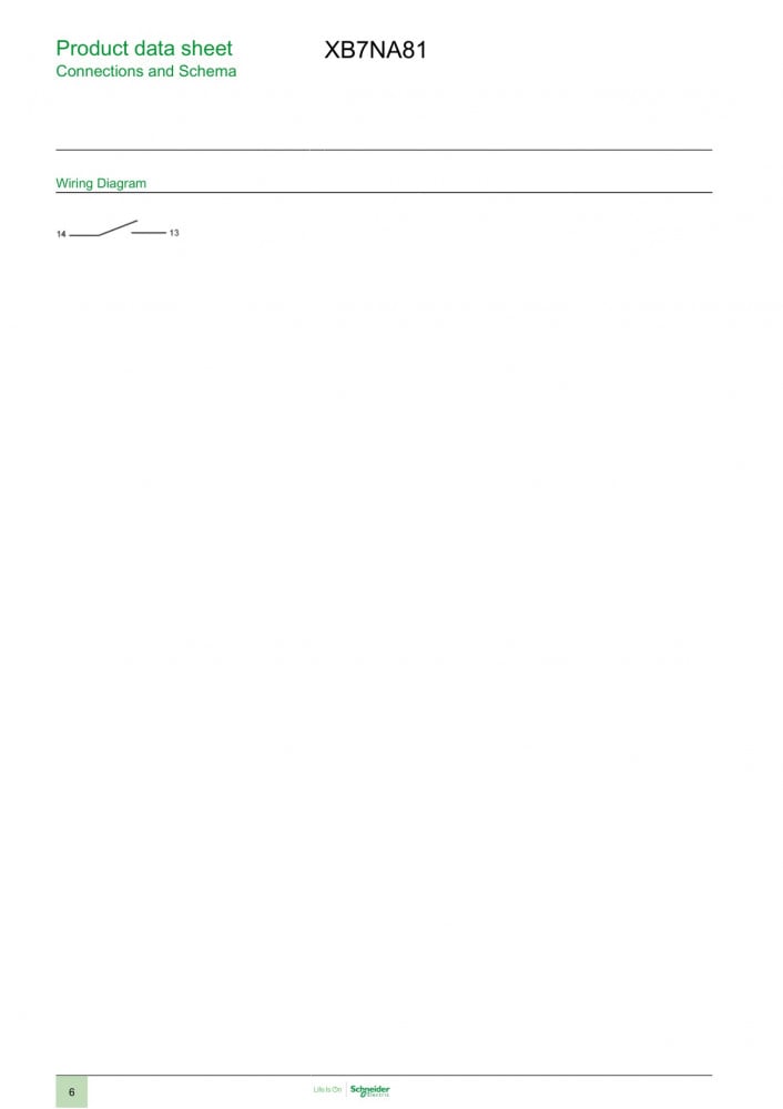 XB7NA81 technical document page 6
