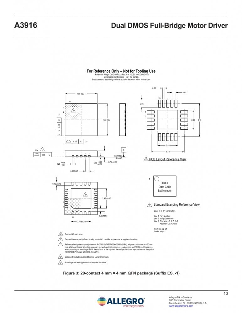 A3916 datasheet page 10