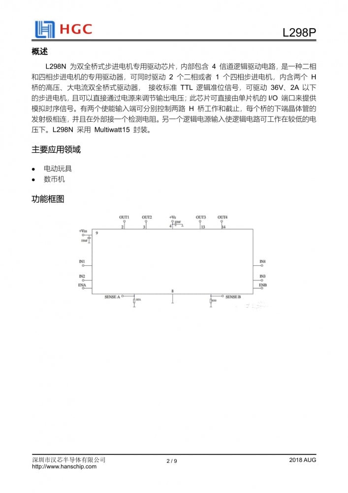 L298P datasheet page 2
