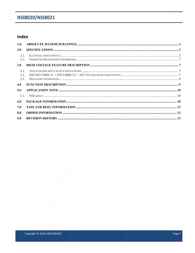 NSI8021N1-DSPR datasheet page 2