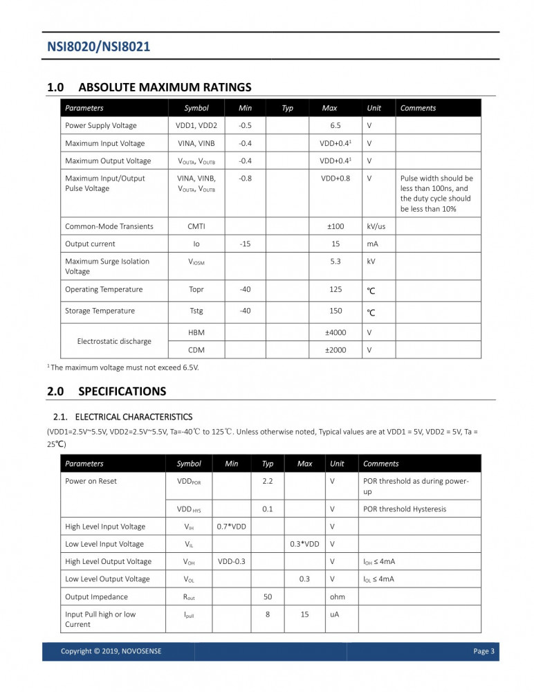 NSI8021N1-DSPR datasheet page 3