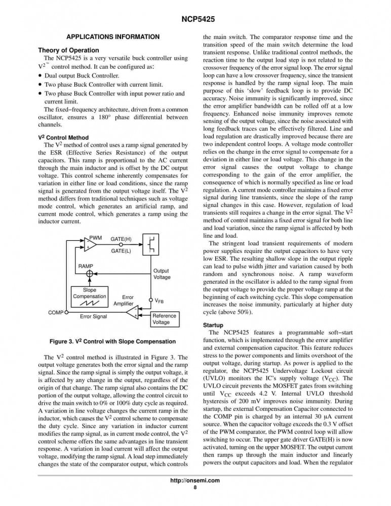 NCP5425 documentation page 8