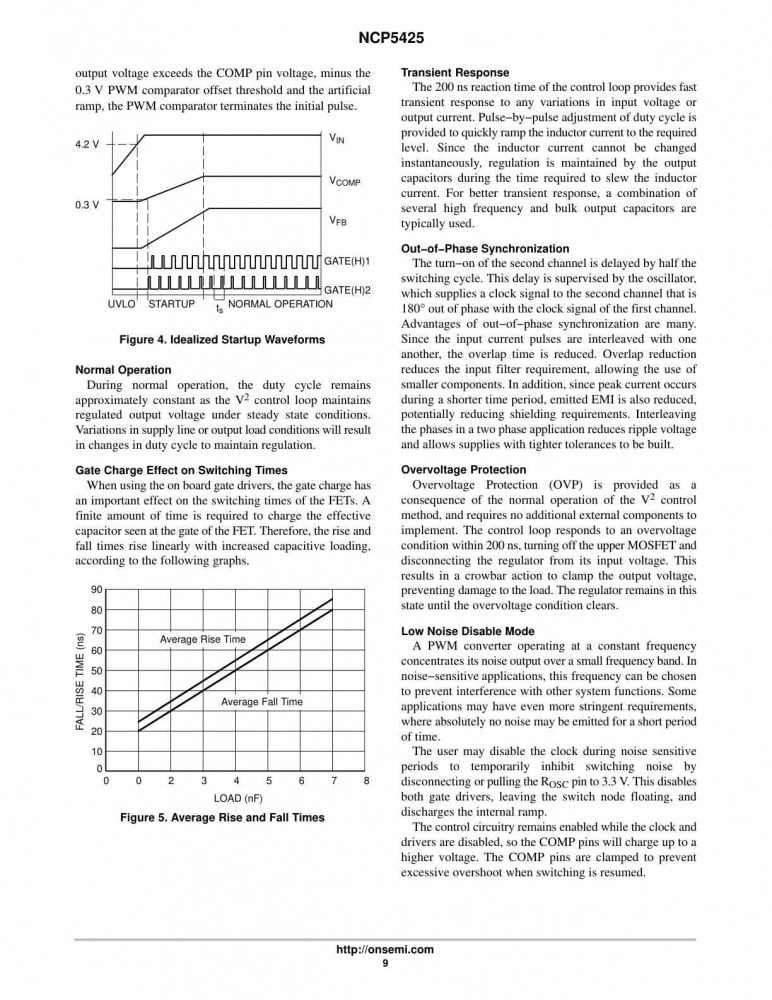 NCP5425 documentation page 9