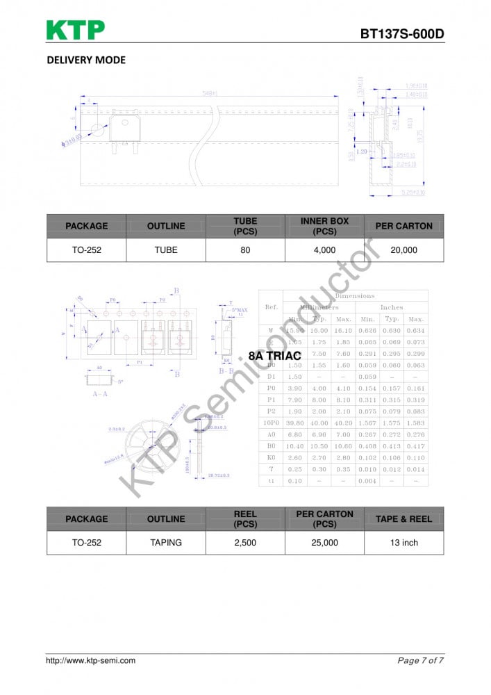 BT137S-600D(KTP) datasheet page 7
