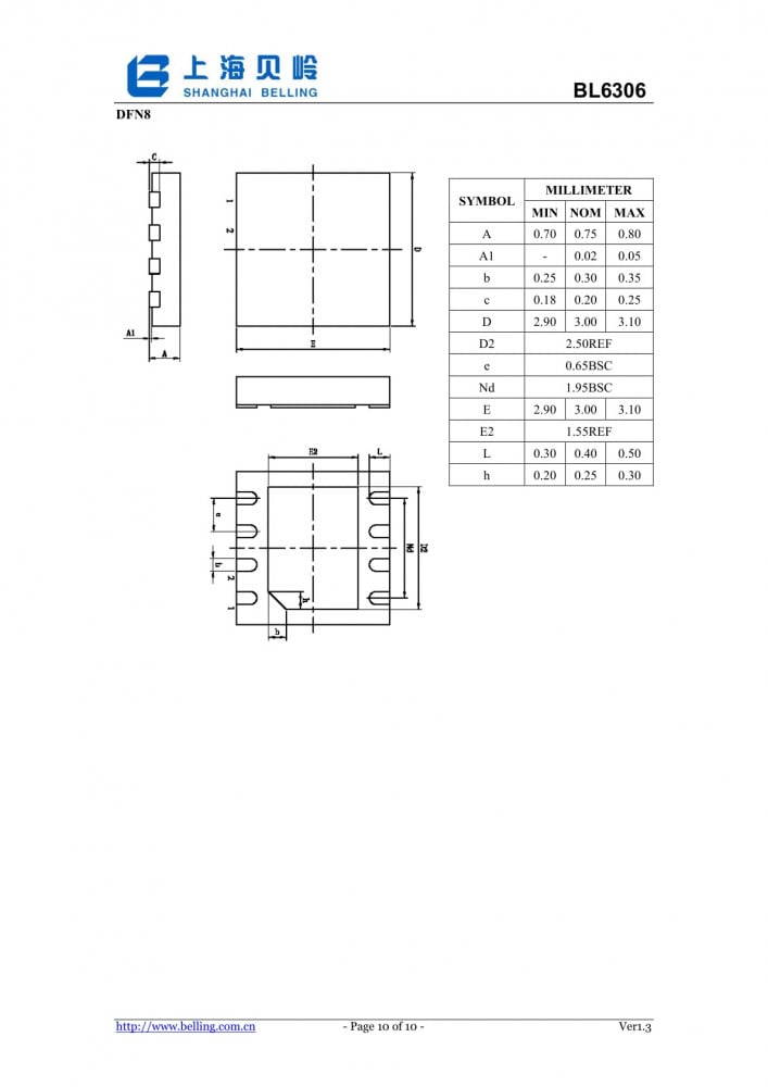 BL6306 datasheet page 10