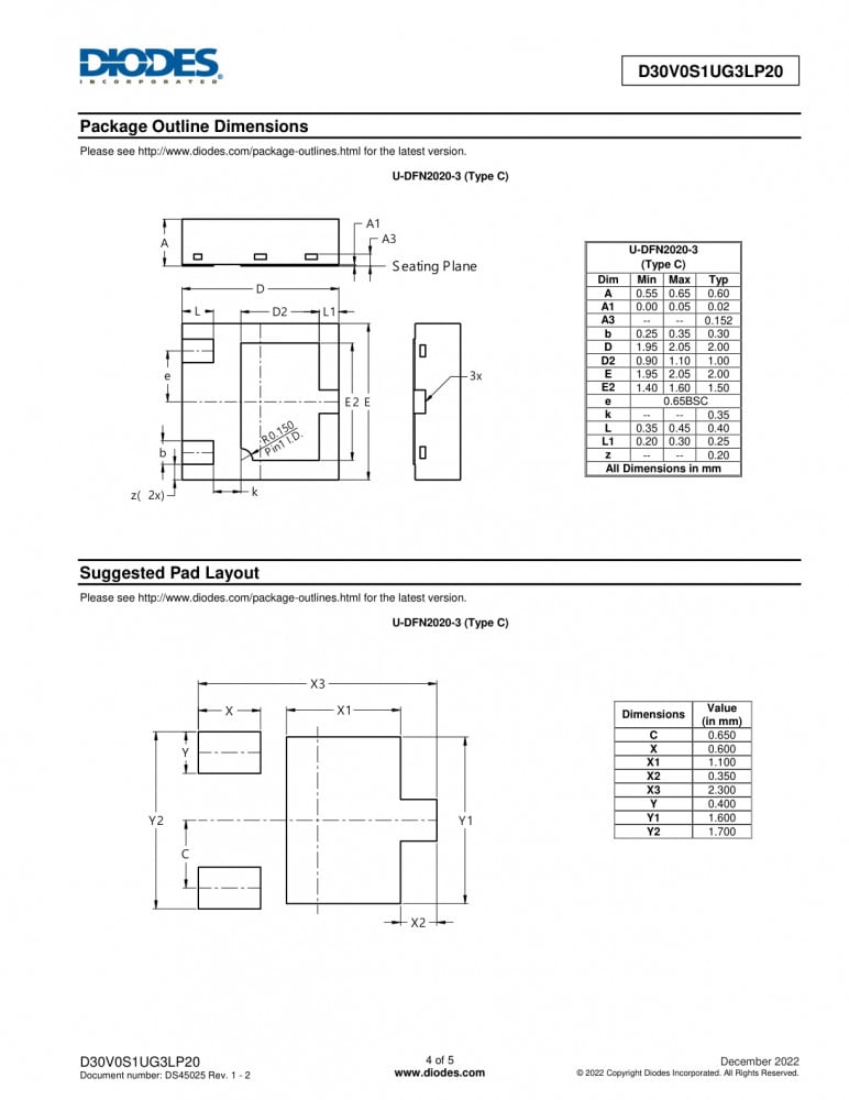 D30V0S1UG3LP20-7 datasheet page 4