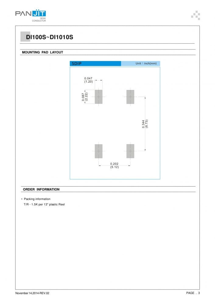 PANJIT DI106S datasheet page 3