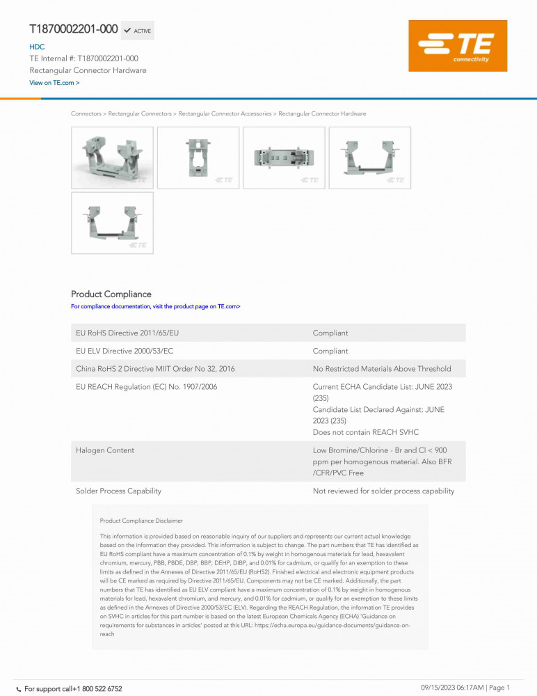 T1870002201-000 technical document page 1