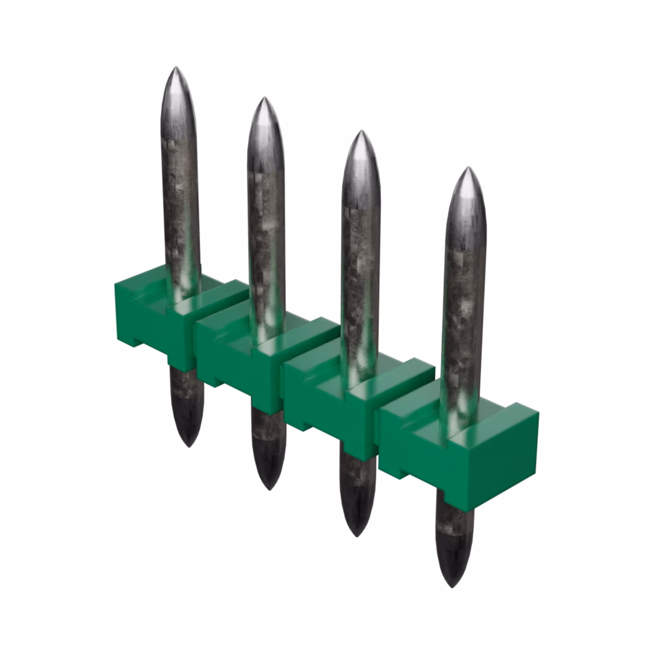 3.50mm Pitch Eurostyle Vertical PCB Pin Header, Breakable, 4 Circuits for sale