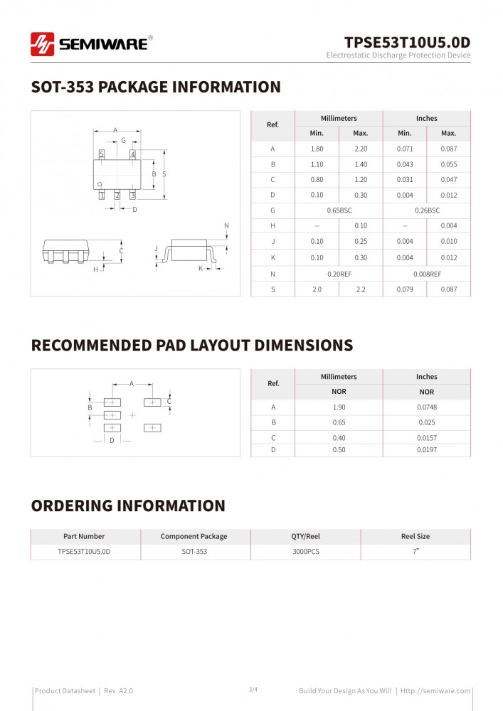 TPSE53T10U5.0D datasheet page 3