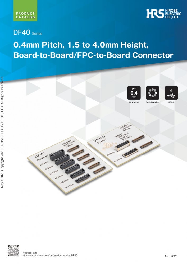 HRS DF40 catalog page 1