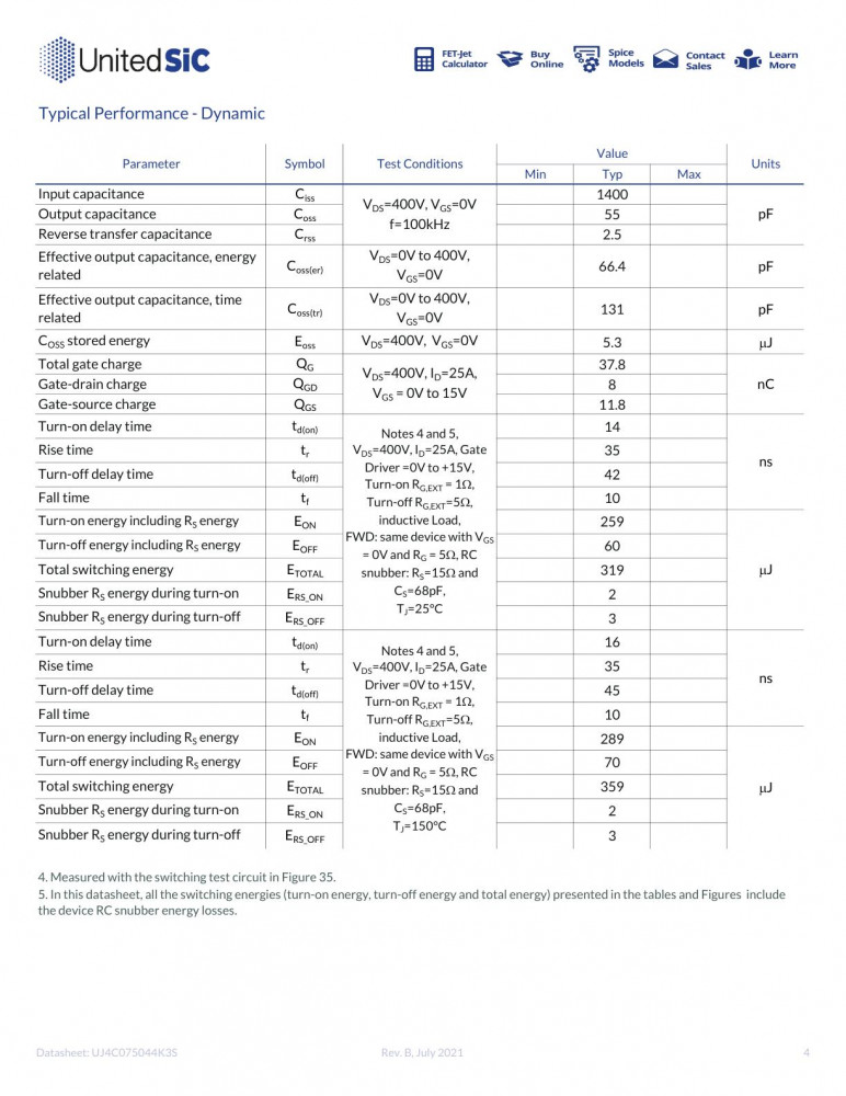 UJ4C075044K3S datasheet page 4