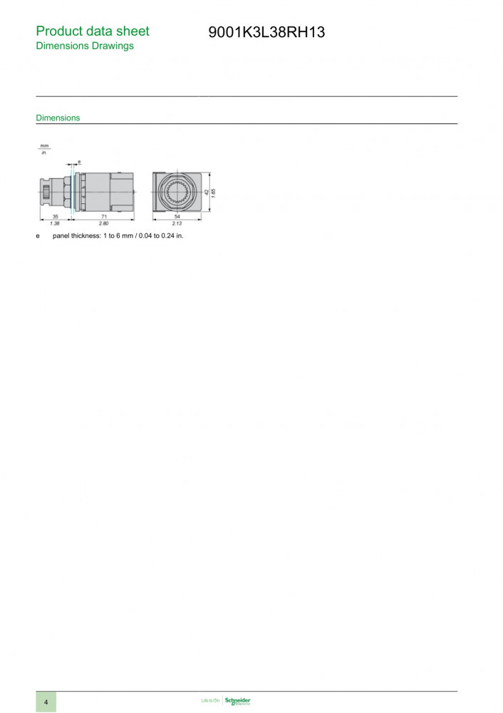 9001K3L38RH13 technical document page 4