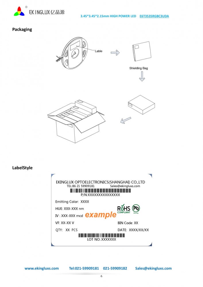 E6T3535RGBC3UDA datasheet page 6