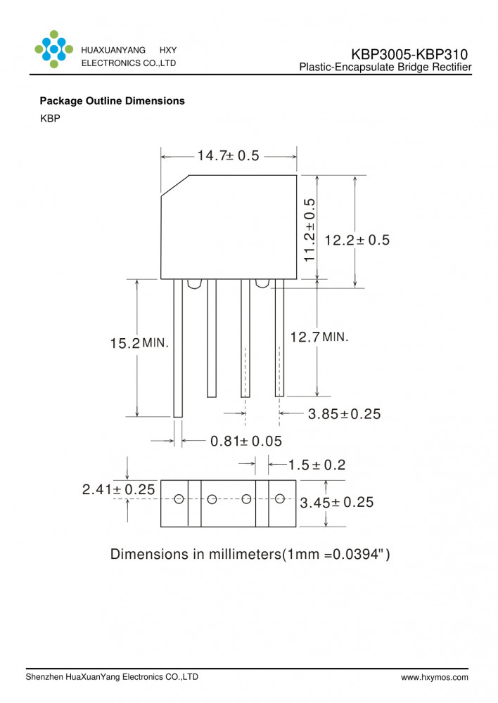 KBP310 technical document page 3