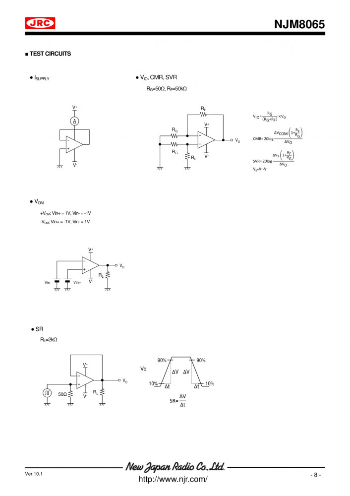 NJM8065M-TE2 datasheet page 8