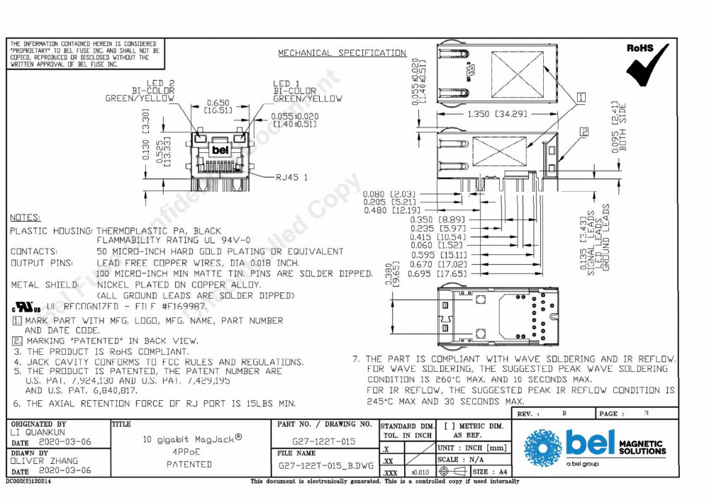 G27-122T-015 technical drawing page 2