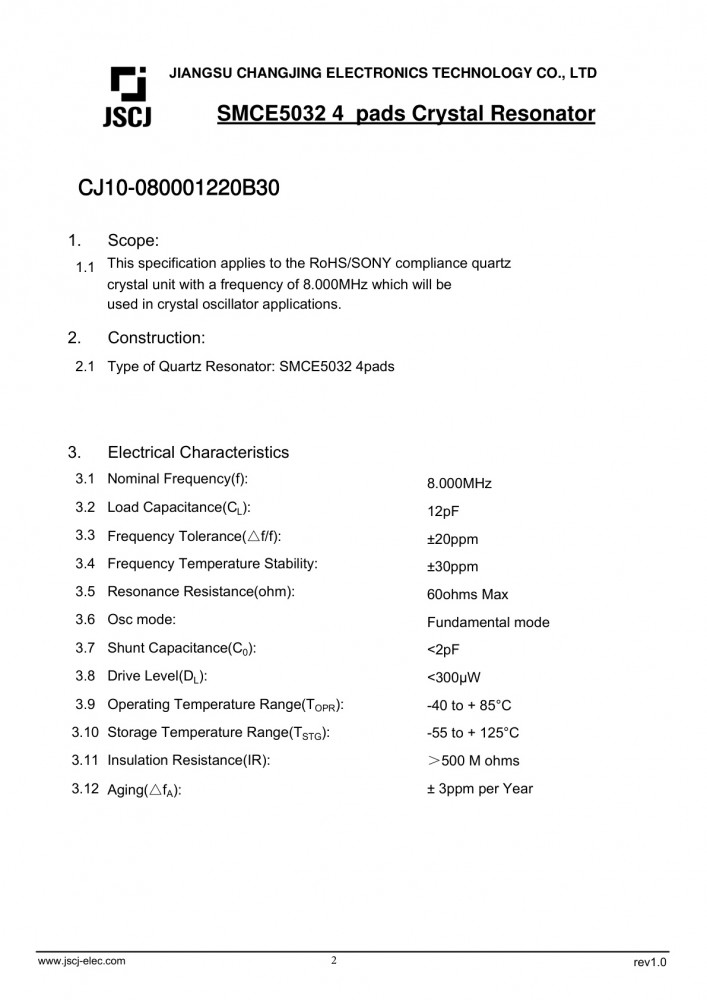 CJ10-080001220B30 specification page 2