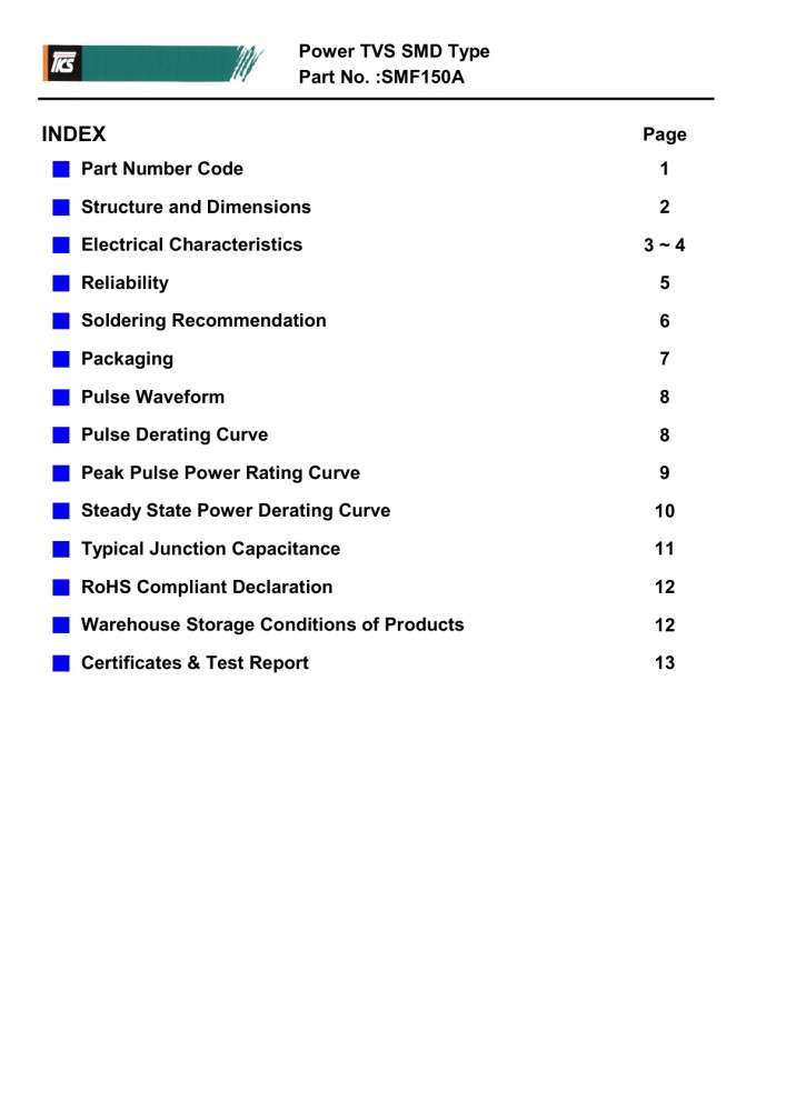TKS SMF150A datasheet page 3