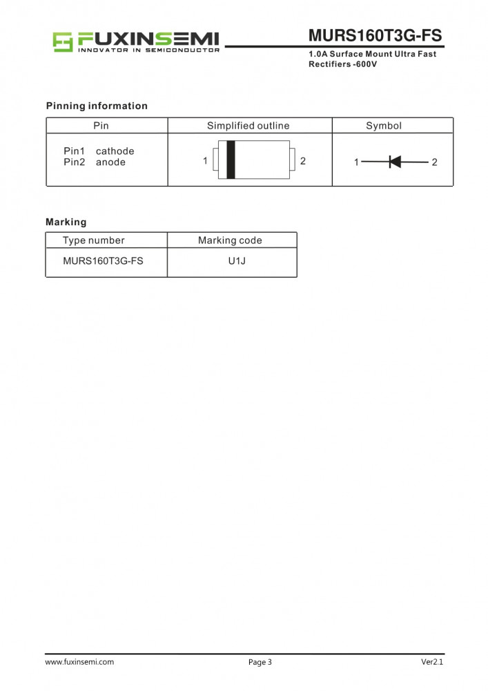 MURS160T3G-FS datasheet page 3