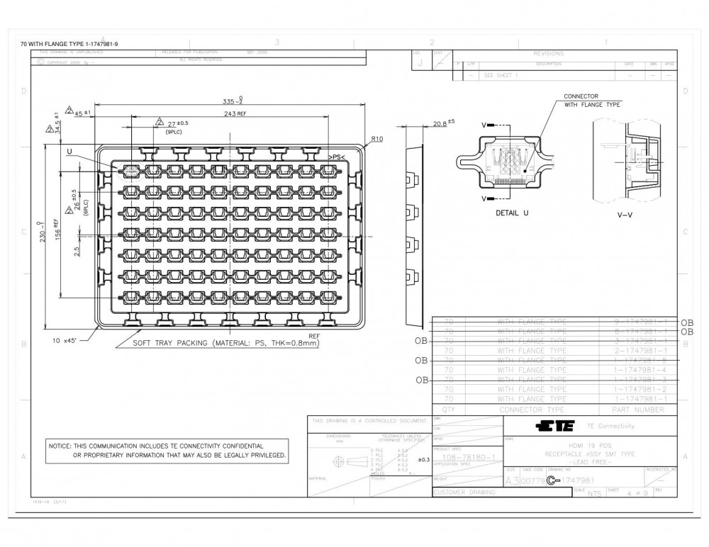 TE Connectivity 1747981 drawing sheet 4